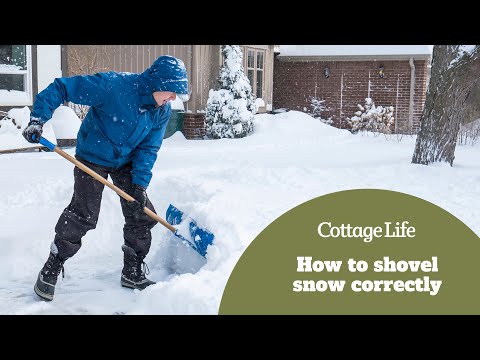 How to shovel snow correctly