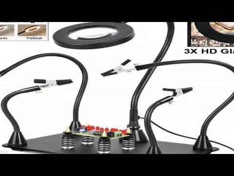 NEWACALOX Magnetic PCB Circuit Board Holder Flexible Arm Soldering Third Hand Welding Station Sold