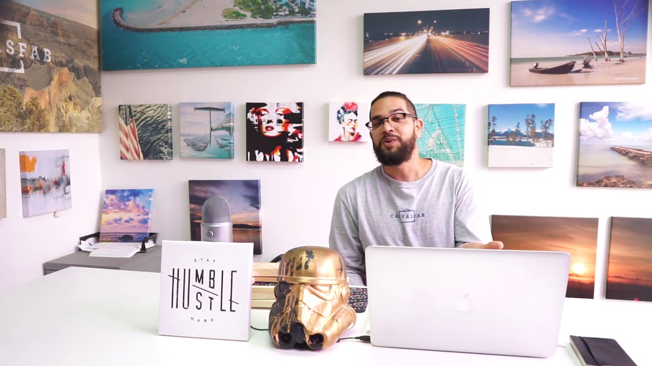 Selecting between Rolled, Standard and Gallery Canvas Prints