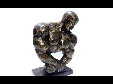 Azzaluna Masculine Statue 143 Brass Home Decor Centerpiece Art