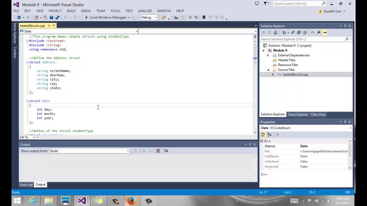 CS161 Chapter 9 BasicStructs