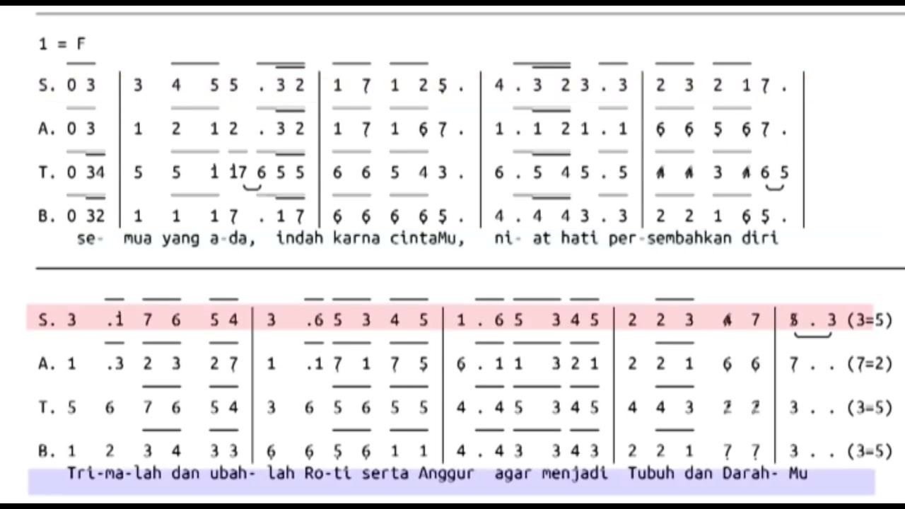 Sopran Persembahan Hidupku (Putut Pudyantoro) Arsm : Nicholas Rio  #lagumisa #lagukoor #gereja