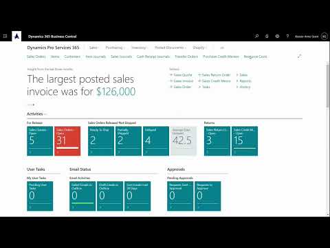 How to make a sales credit memo in Business Central