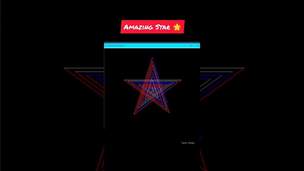 Star Code In Python Turtle | Python Star Code | Python Turtle Full Tutorial