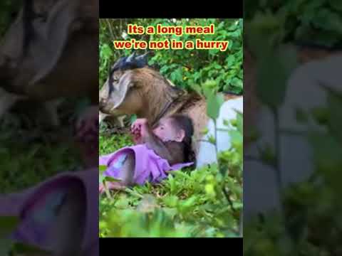 Story of the Monkey and Goat - Both are created by God almighty #godcreated #monkey #goat