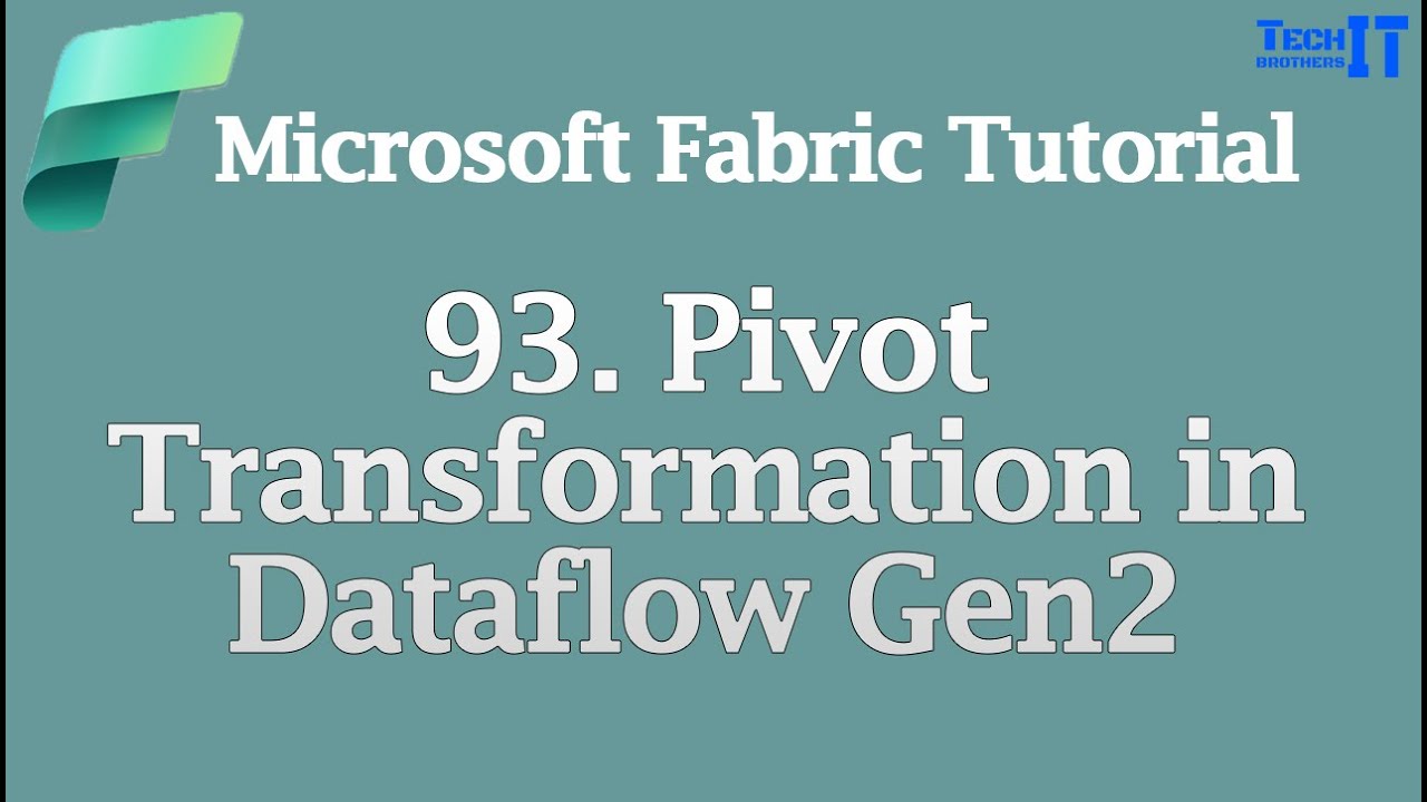 Pivot Transformation in Dataflow Gen2 | Microsoft Fabric Tutorial