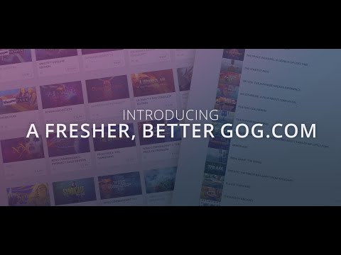 Welcome to the fresher, better GOG.com!