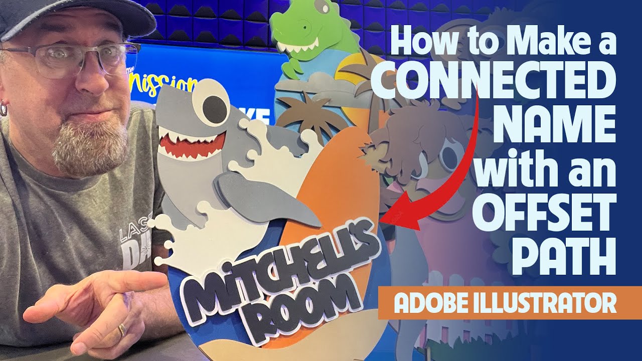 How to Make Connected Text with an Offset Path using Adobe Illustrator