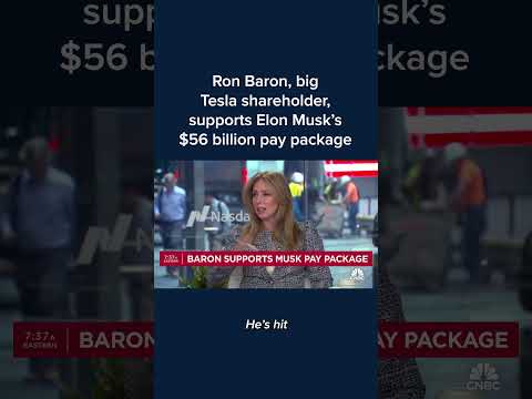 Ron Baron, big Tesla shareholder, supports Elon Musk's $56 billion pay package
