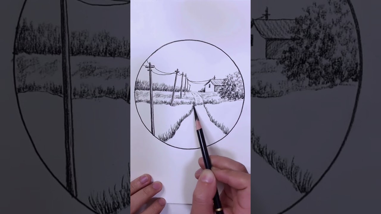 #PencilDrawing #PencilArt,  Beautiful Landscape #8