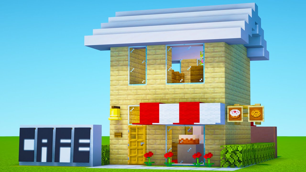 Minecraft Tutorial: How To Make a Cafe - Minecraft Builders
