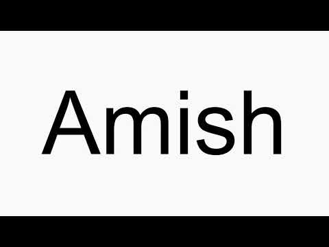 How to pronounce Amish