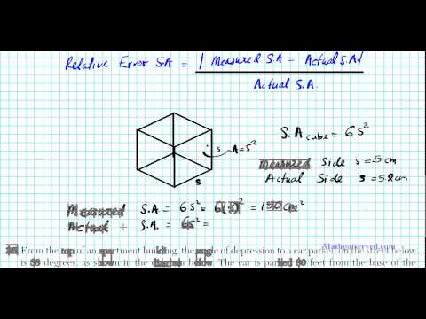 How To Calculate Relative Error Actual Mearsure