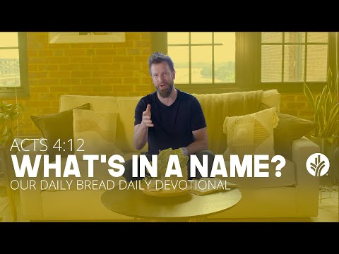 What's in a Name? - Daily Devotion