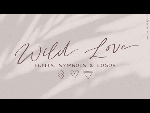 Script font Wild Love logos Font Free Download