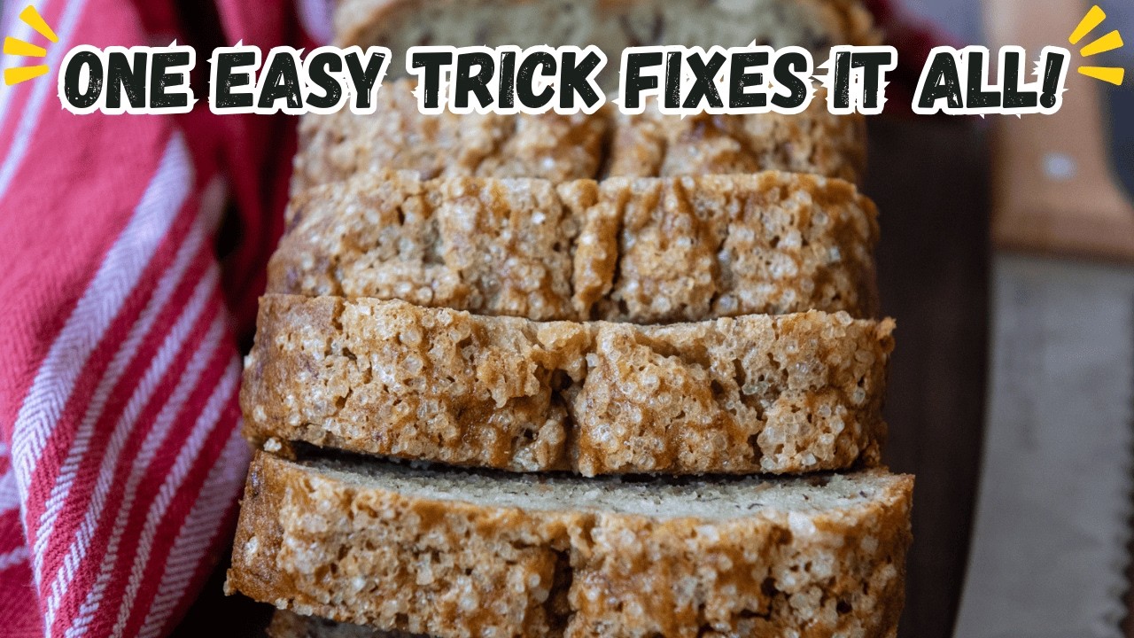 Secret To Moist Gluten-Free Banana Bread (Never Gummy, Doesn't Sink!)