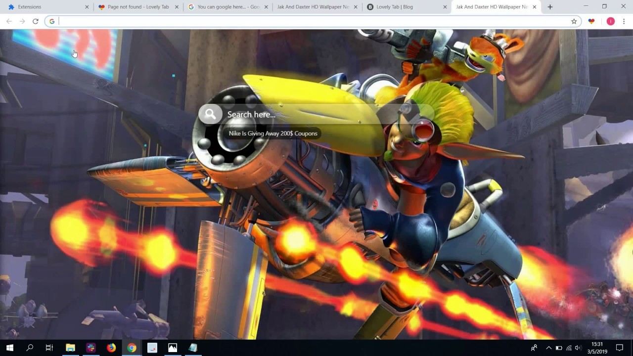 Cool Jak And Daxter HD Wallpaper New Tab Theme - Must have!!!