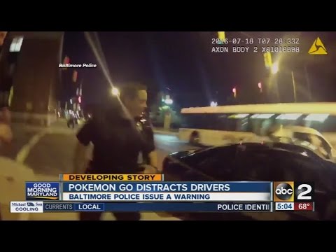 Pokemon Go blamed for a car crash in Baltimore