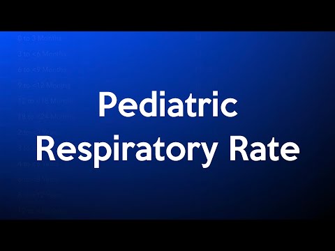 Pediatric Vital Signs: Respiratory Rate