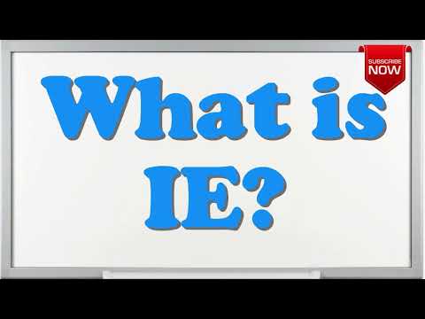What is the full form of IE?