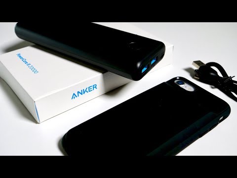 Anker iPhone Battery Case and PowerCore II 20000