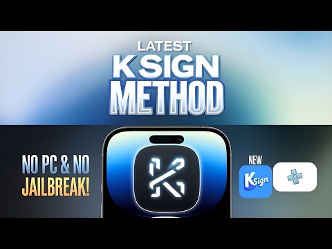 Updated Ksign Method for iOS | Install IPA Files on iPhone & iPad without PC & jailbreak no revoke