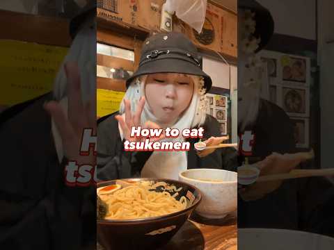 How to eat Tsukemen (Japanese dipping noodle)