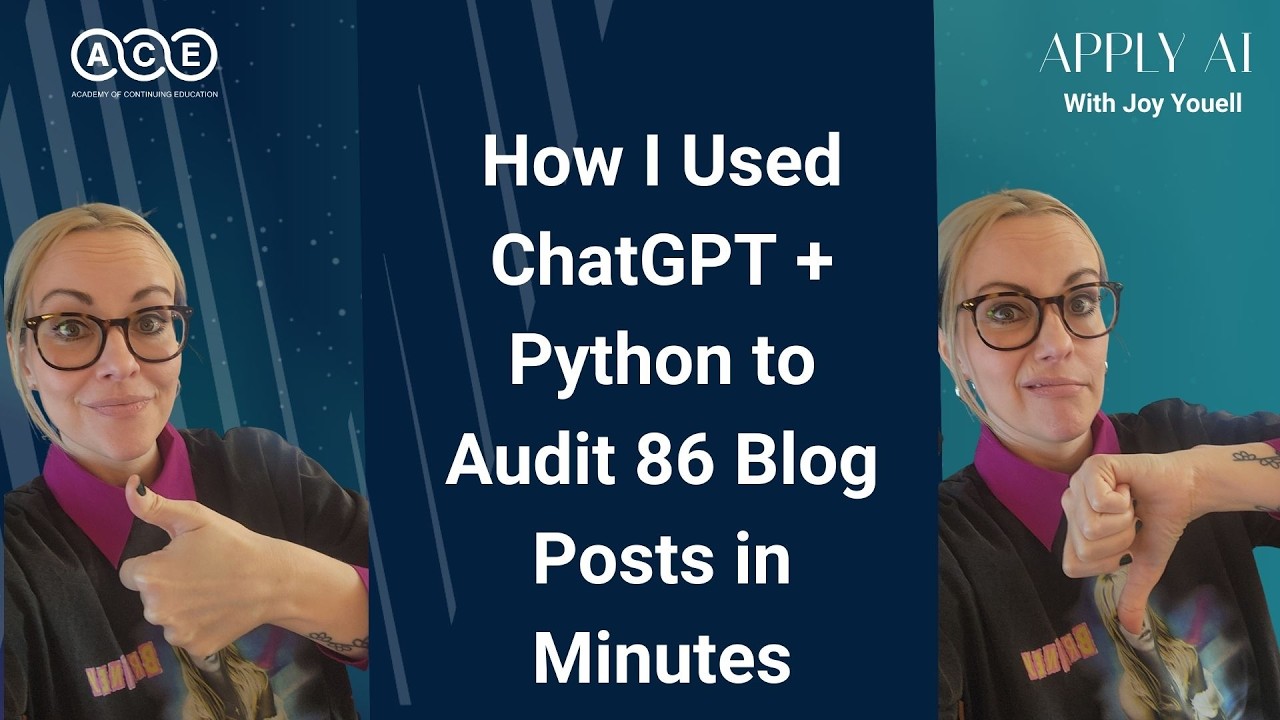 How I Used ChatGPT + Python to Audit 86 Blog Posts in Minutes