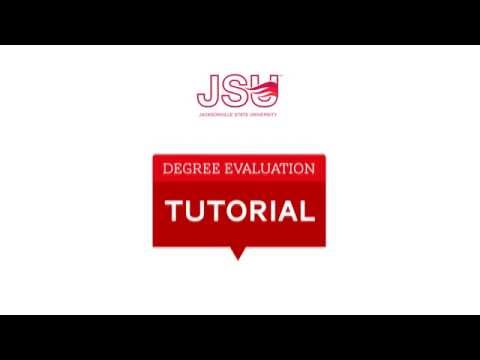 JSU Degree Evaluation Tutorial