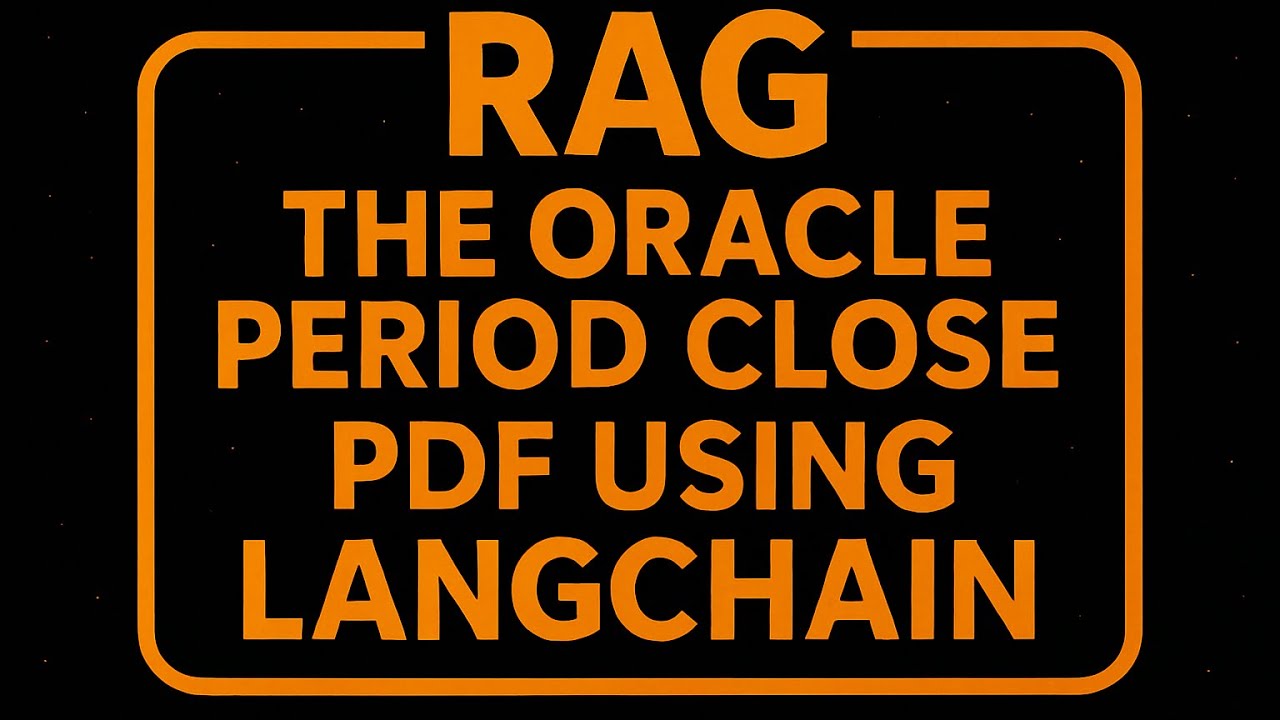 1 : Retrieval Augmented Generation (PDF) Mini Project for Oracle Cloud using Langchain.