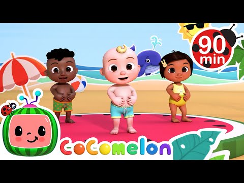 Belly Button Song | 🌈 CoComelon Sing Along Songs 🌈 | Preschool Learning | Moonbug Tiny TV
