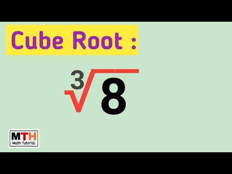 Cube root of 8 | Easy way | One Minute Math
