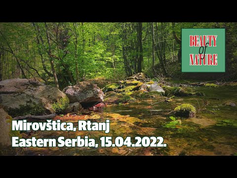 Mirovštica Creek, Rtanj Mountain - Serbia (Healing, relaxing water view with calming water sound)