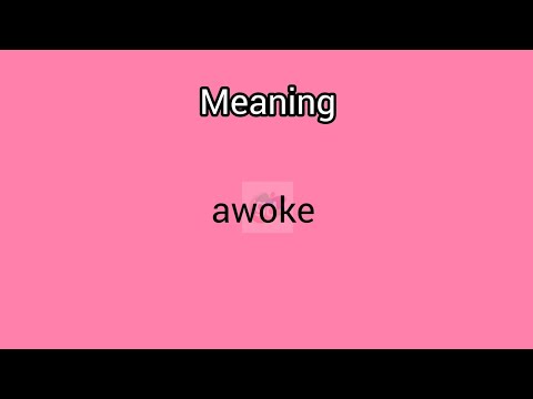 #awoke meaning in English & Telugu || Googul Dictionary #dictionary #meanings #telugu #english