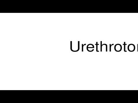 How to pronounce Urethrotomy