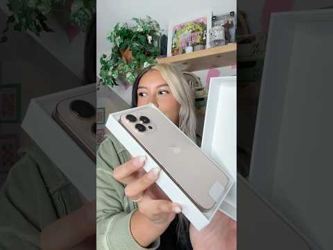 DESERT TITANIUM iPHONE 16 PRO MAX UNBOXING β¨π±π #shorts #youtubeshorts