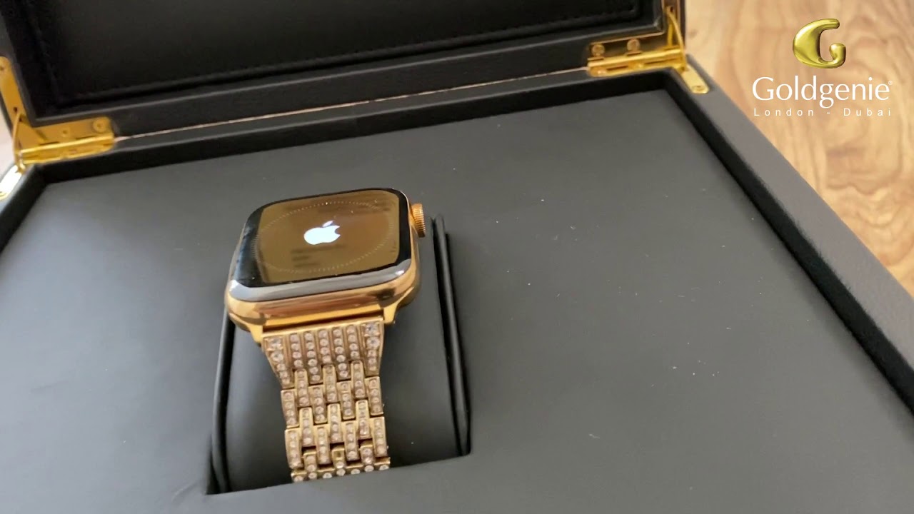 Apple Watch 6 range | Available with Swarovski or VS1 Diamond encrusted strap | Goldgenie | Video