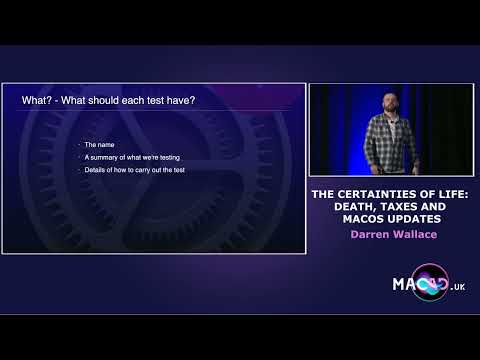 The certainties in life: Death, Taxes and macOS Updates! | Darren Wallace at MacAD.UK 2024