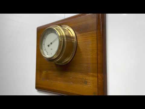 Nautical Retro Style Old Ship Brass Metal Barigo Barometer Made in Germany #barometer #barigo