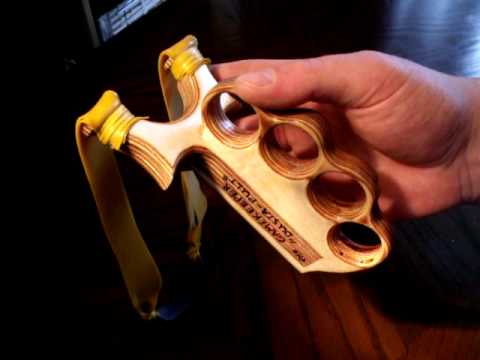 GAMEKEEPER "DUSTA-PULT" THE ULTIMATE SELF DEFENCE SLINGSHOT / CATAPULT / KNUCKLE DUSTER