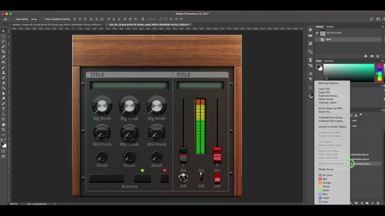 UI Kit knobs comparison