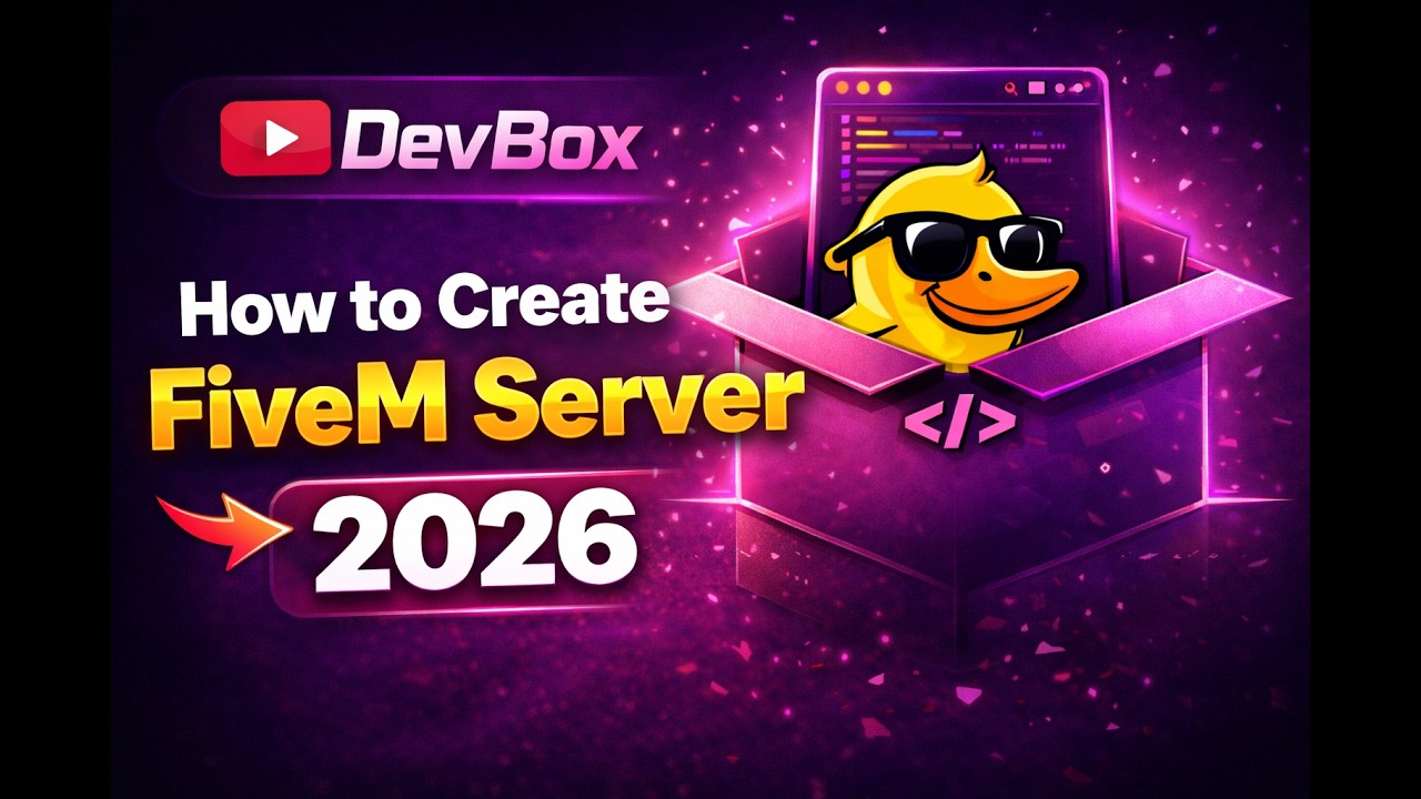 How to create fivem server in 2026. QBOX framework.