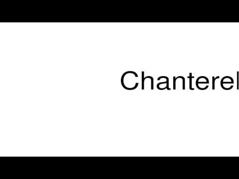 How to pronounce Chanterelle