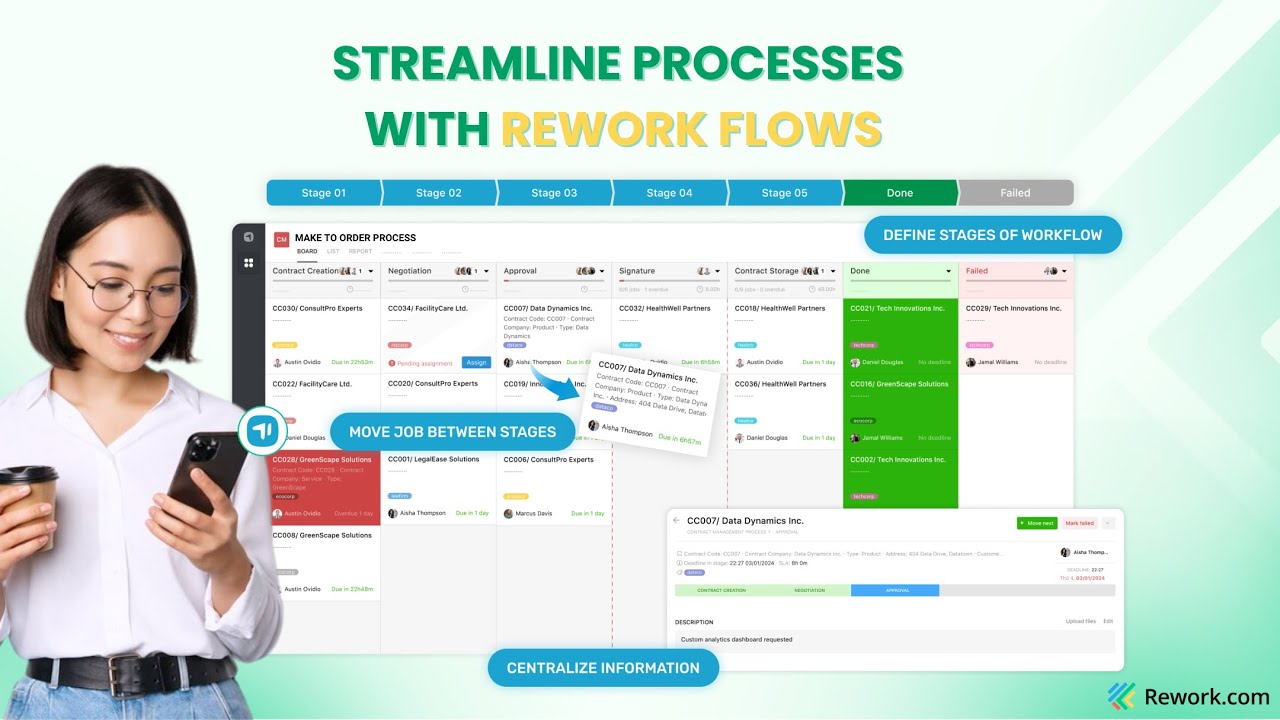 Streamline your processes with Rework Flows