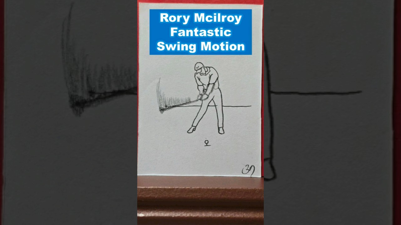 Rory Mcilroy, Swing motion, Hole in one, Ace, Golf swing - Flipbook Animation, stop motion