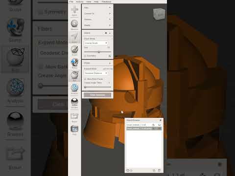 Adding some details to a random 3d model using meshmixer#meshmixer #props #propsmaker #cosmaker