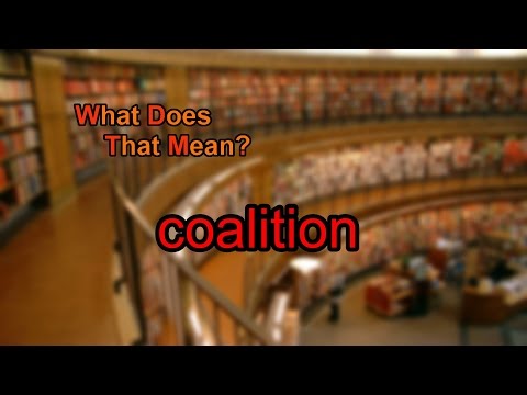 What does coalition mean?