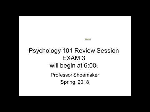 Psych 101 Exam 3 Review