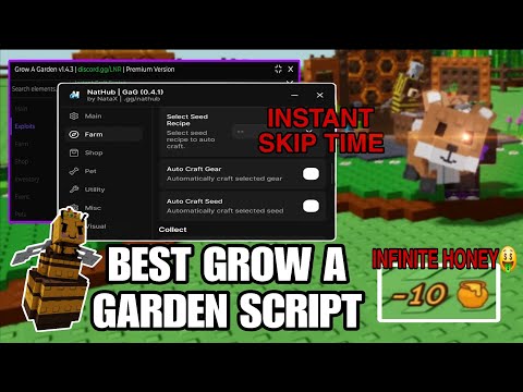 Grow a Garden Script GUI Pastebin | AUTO EVENT CRAFTING SKIP TIME DUPE *NO KEY*