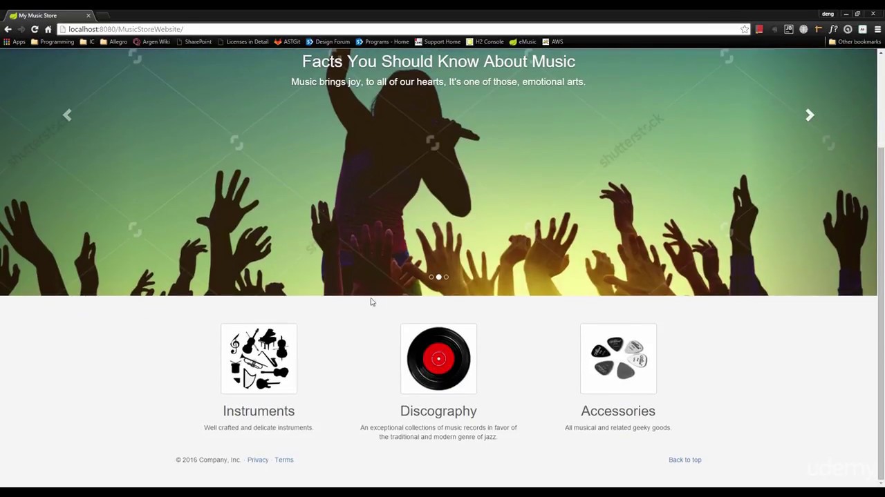 Building An E-Commerce Store Using Java Spring Framework : Website Demo